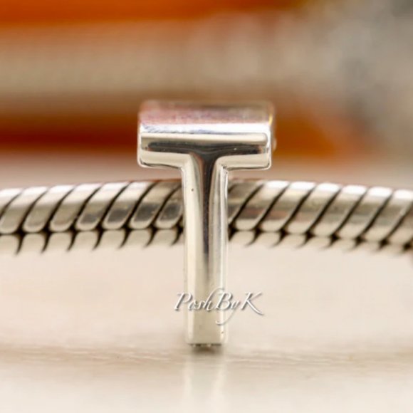 Pandora | Jewelry | Pandora Letter T Alphabet Reversible Bead Charm ...
